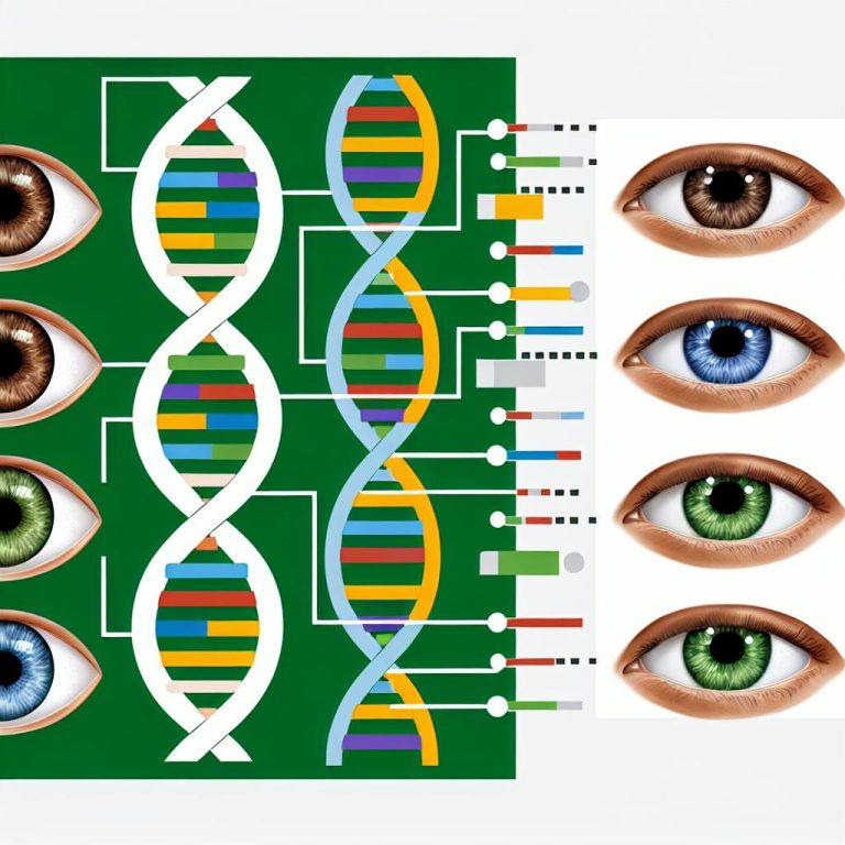 How DNA determines eye color.
