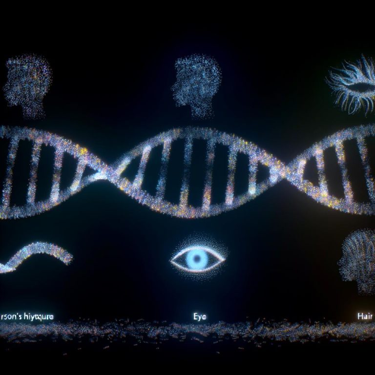 How DNA influences physical traits.