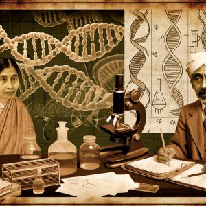 The discovery of the structure of DNA by Watson and Crick.